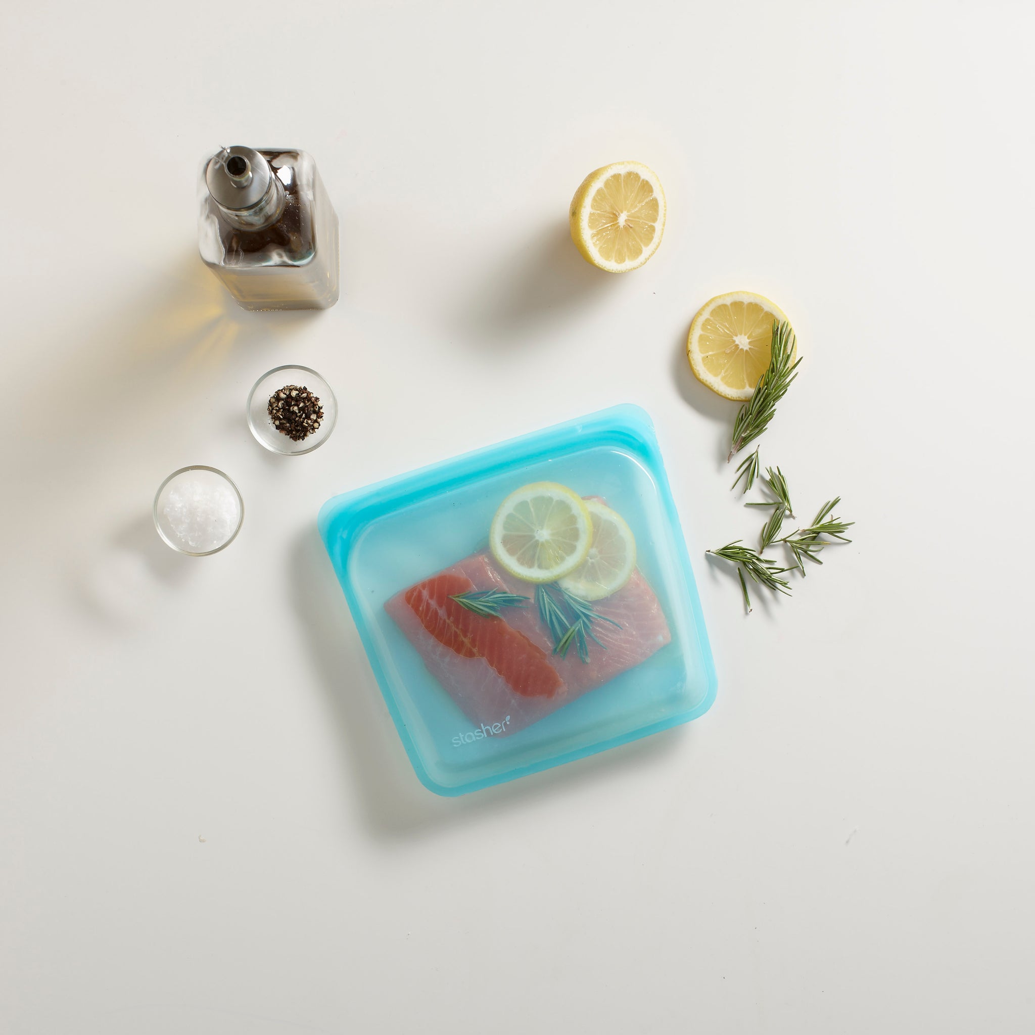 Sous Vide Salmon Dinner with Stasher Bag | stasherbag.com