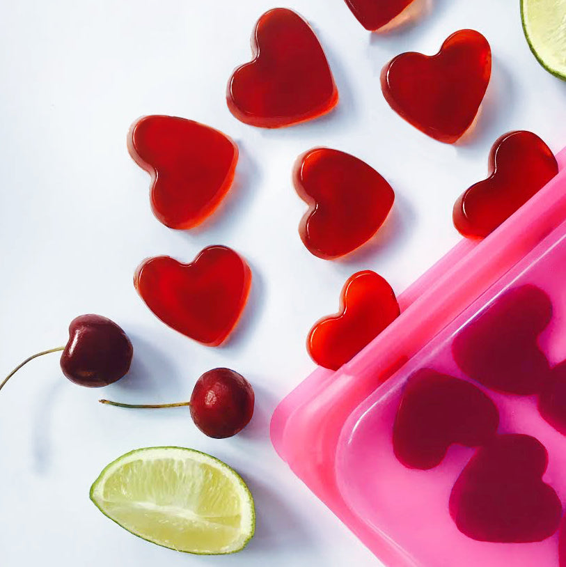 Be Mine: Healthy Cherry Lime Gummies