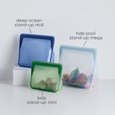 Stand-Up Pouch Bags 3-Pack | Colorful Stand-Up Set | Stasher