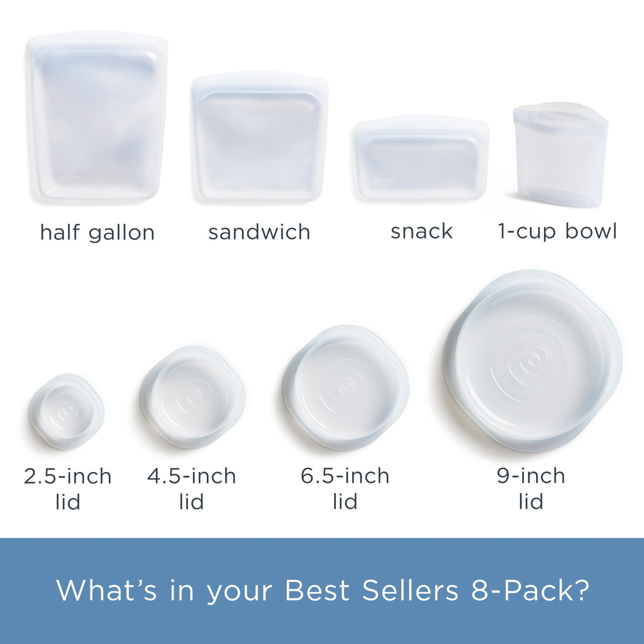 Stasher Reusable Bags Top Sold | Best Sellers 8-Pack