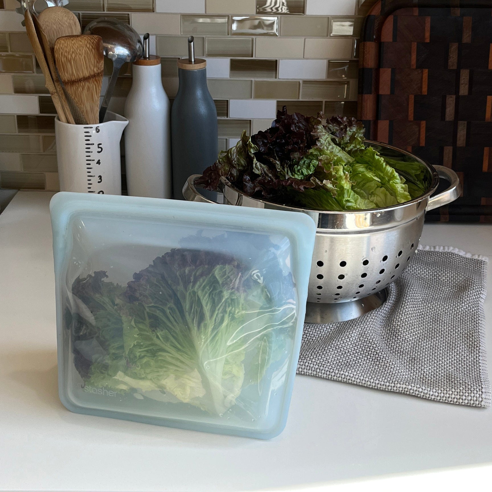 Stand-Up Mega Bag | Food-Grade Stand-Up Pouch Bag Large | Stasher