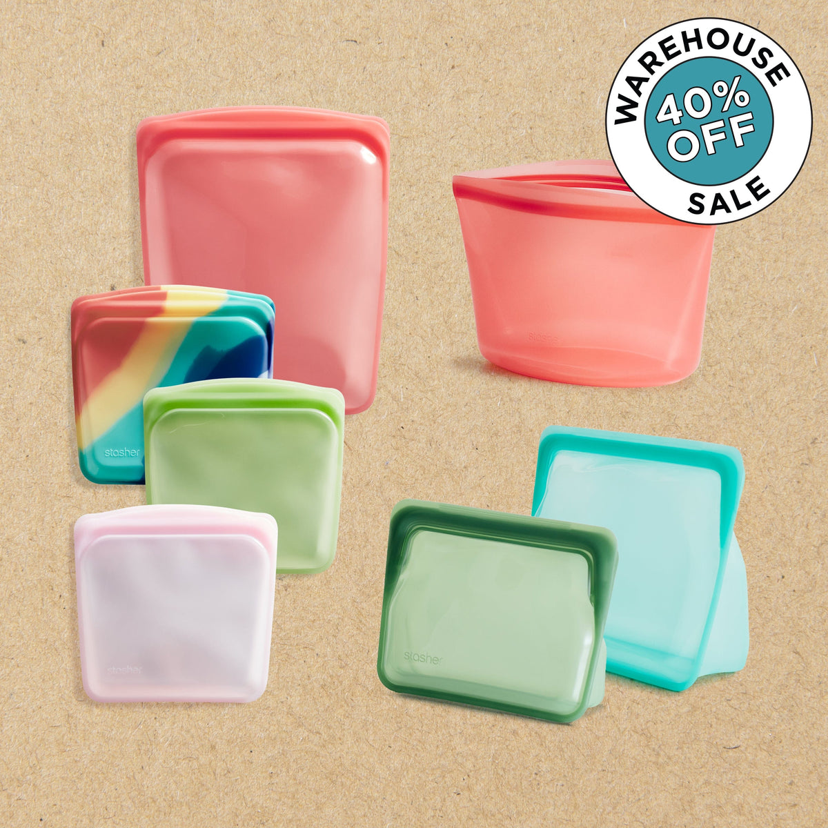 Stasher Warehouse Sale 40% Off